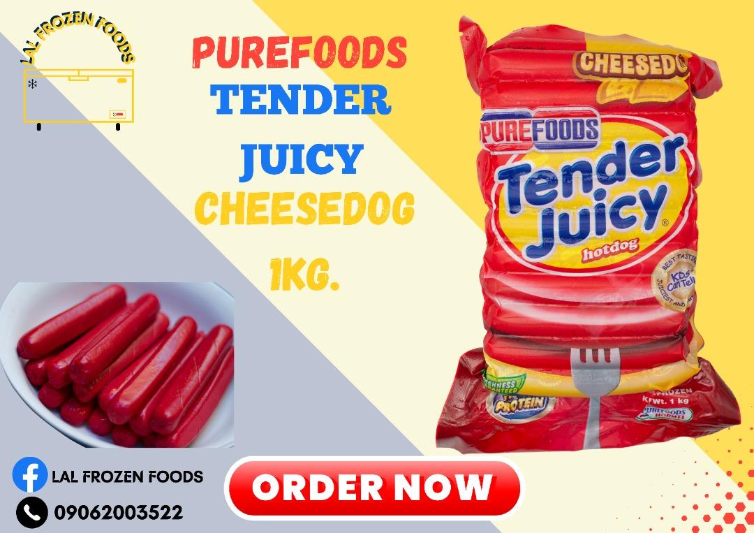 Purefoods Tender Juicy Cheesedog 1KG., Food & Drinks, Chilled & Frozen ...