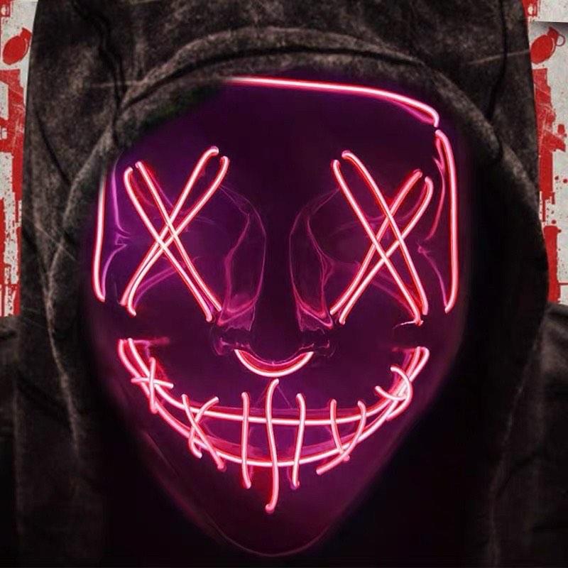Purge Led Mask Halloween Scary Skeleton Party Horror Ghost, Hobbies ...