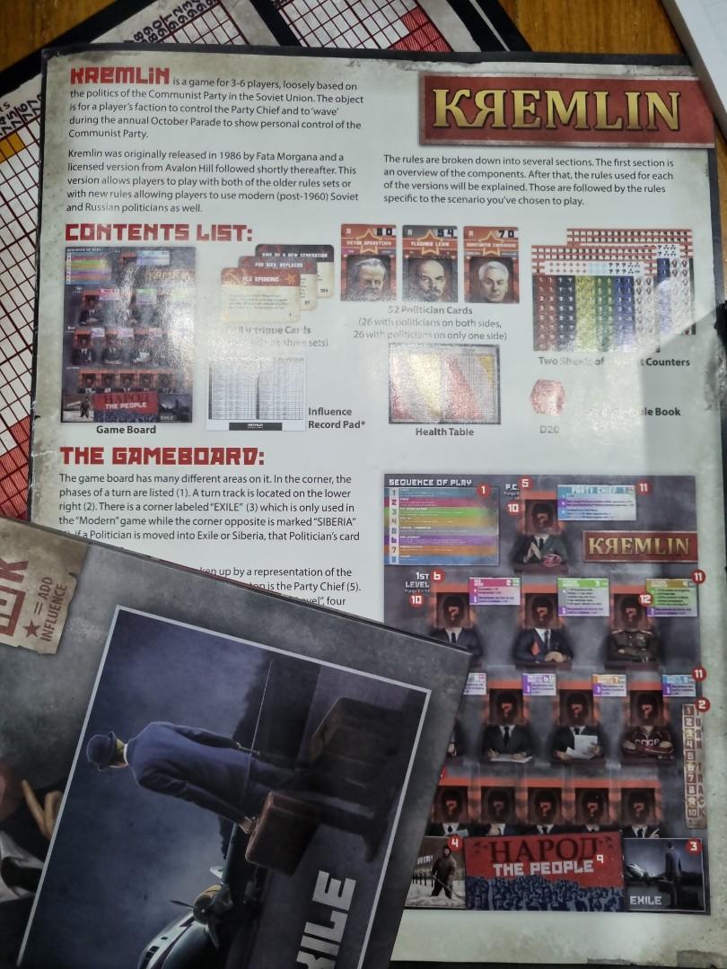 (RARE) Kremlin Board Game, Hobbies & Toys, Toys & Games on Carousell
