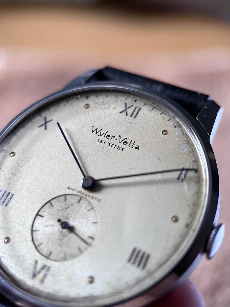 Rare vintage Wyler Vetta jumbo calatrava, Luxury, Watches on Carousell