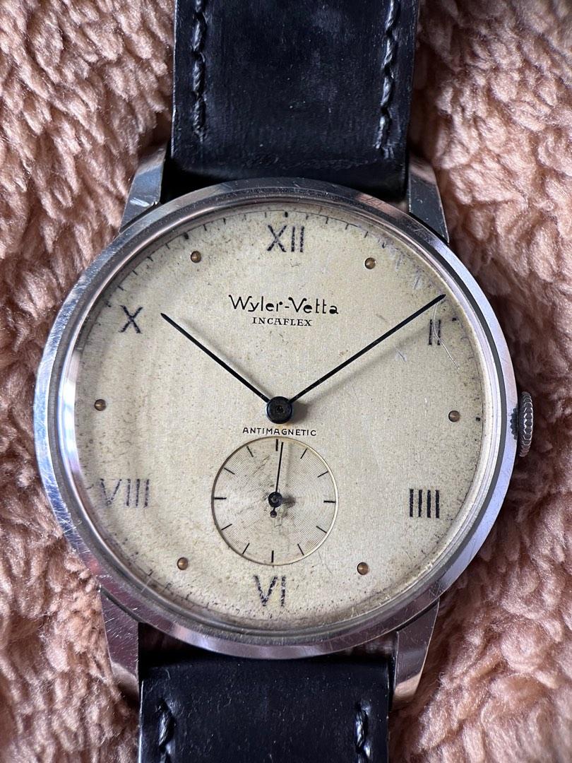 Rare vintage Wyler Vetta jumbo calatrava, Luxury, Watches on Carousell