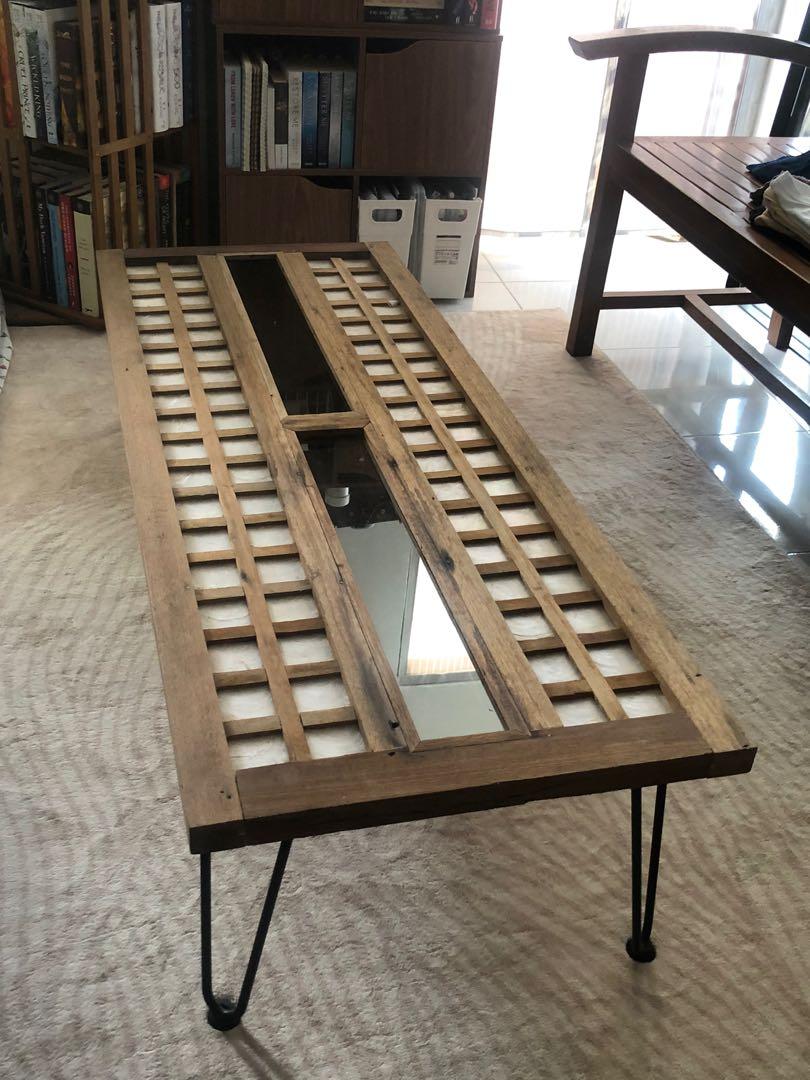 Repurposed Capiz Window Center Table, Furniture & Home Living ...