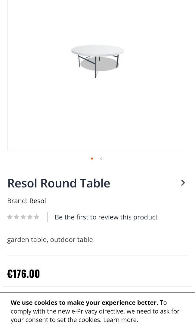 Resol Round Table, Furniture & Home Living, Furniture, Tables & Sets on ...