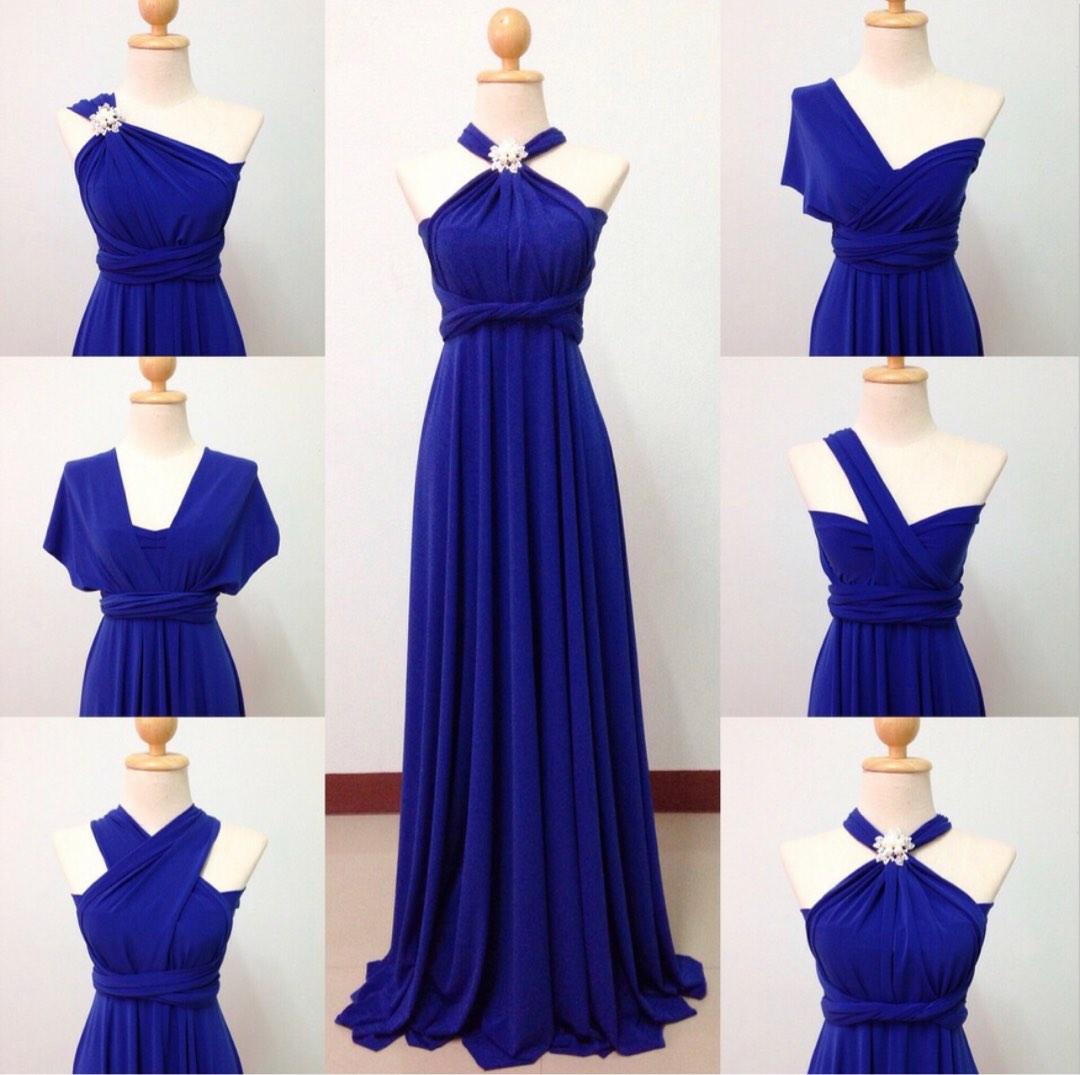 Royal Blue Infinity Dress, Women's Fashion, Dresses & Sets, Dresses on ...