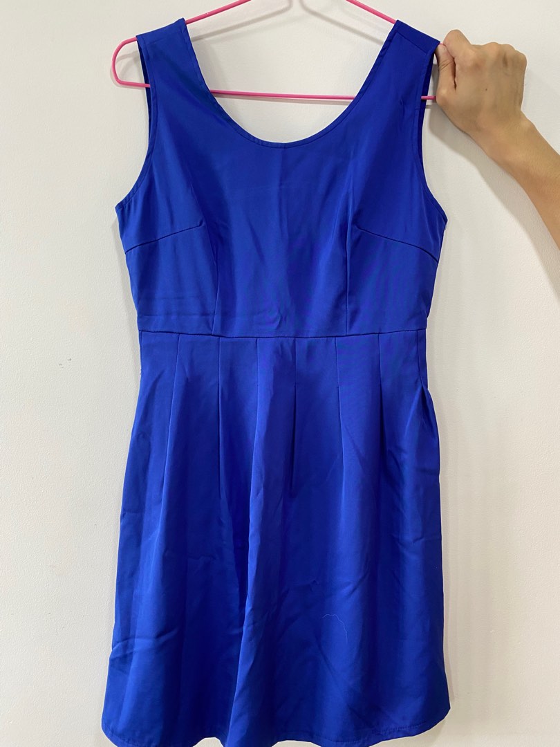 Royal blue Low back dress, Women's Fashion, Dresses & Sets, Dresses on ...