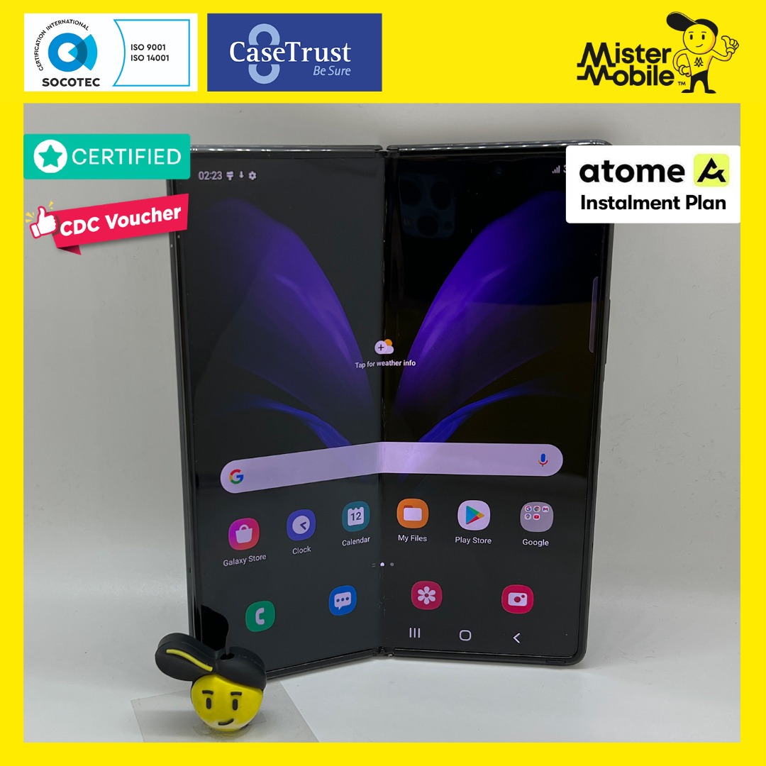 Samsung Galaxy Z Fold 2 5G 256 256GB Mystic Black Local Used Set, Mobile Phones & Gadgets ...