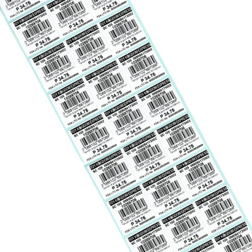 Satin Barcode Sticker for Price Tag, Product and Expiry Date Printed ...
