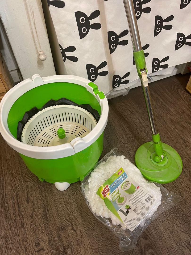 Scotch Brite Compact Spin Mop, Furniture & Home Living, Cleaning ...