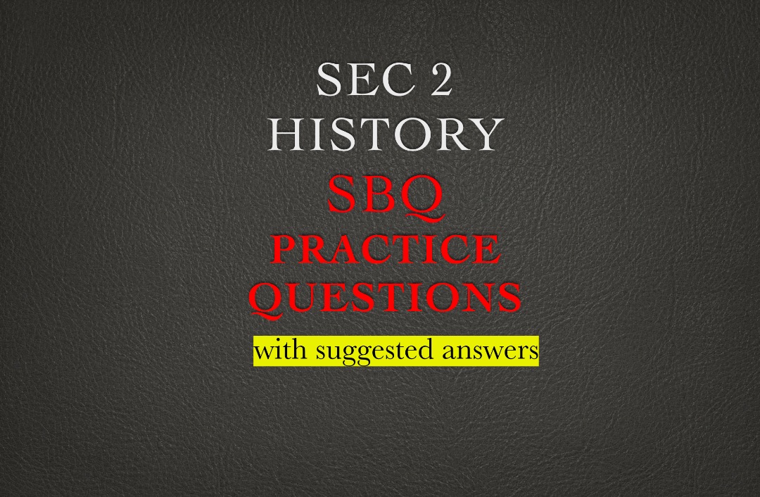 Secondary 2 History SBQ Practice Questions with suggested answers, Hobbies & Toys, Books ...