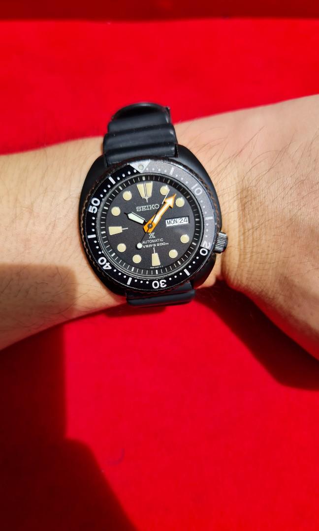 Seiko Turtle SRPC49K1 Black Series Limited Edition, Barang Mewah, Jam ...