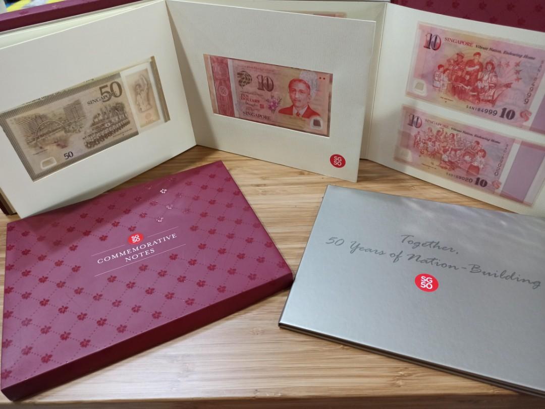 SG50 Commemorative Notes, Hobbies & Toys, Memorabilia & Collectibles ...