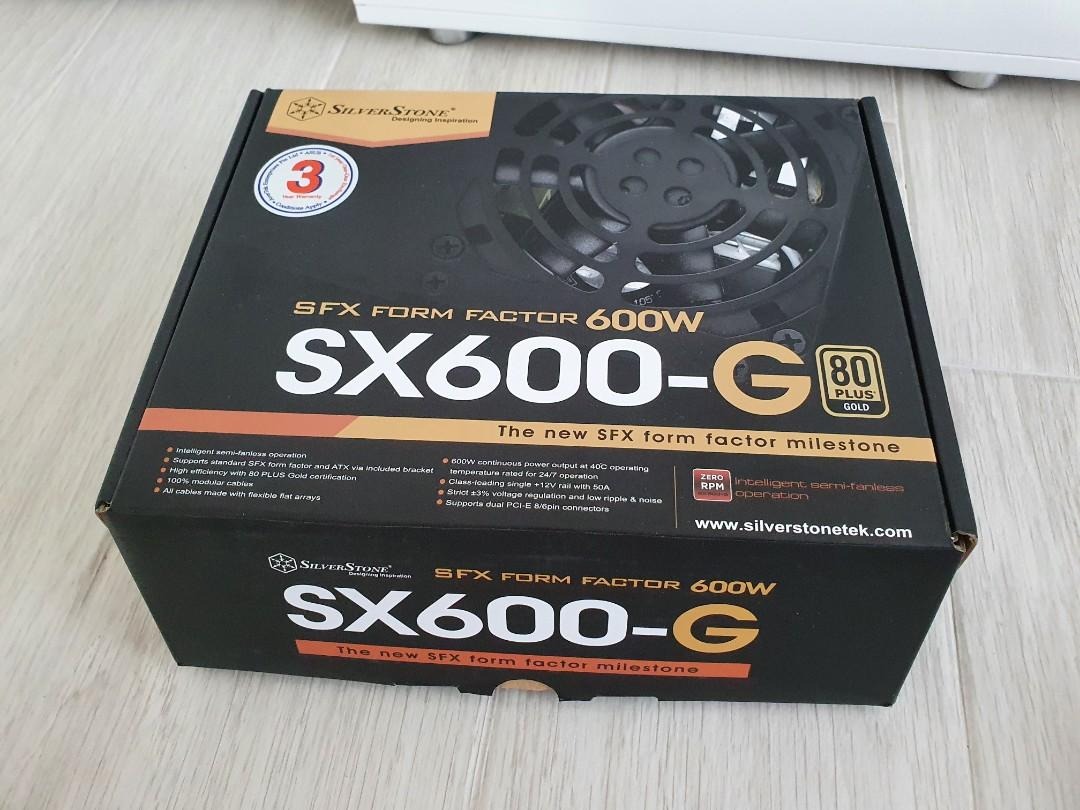 Silverstone SX600-G 600W SFX Power Supply Unit (PSU), Computers & Tech ...