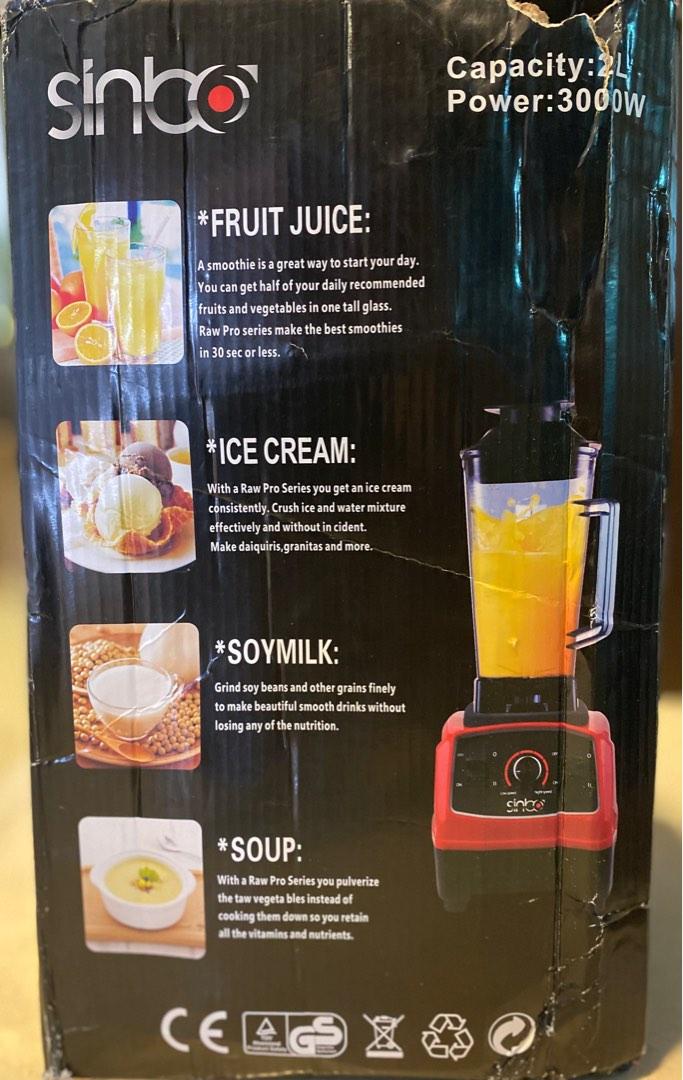 Sinbo High Power Heavy Duty Multifunction Blender 2L, TV & Home ...
