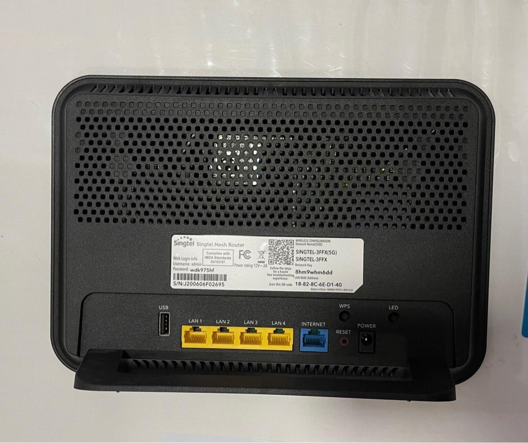 Singtel Wifi Router, Computers & Tech, Parts & Accessories, Networking ...