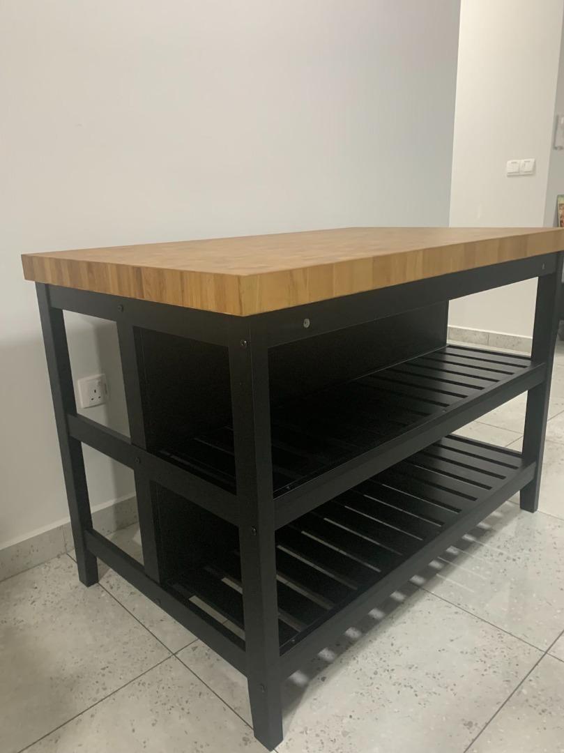 Slightly Used IKEA Kitchen Island VADHOLMA (Bought in Feb 2022 ...