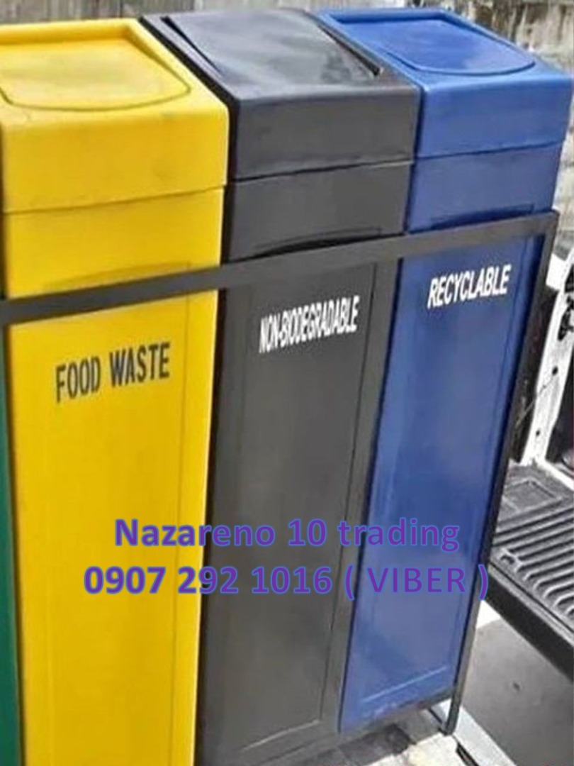 Slim bin Trash bin segregation 308, Furniture & Home Living, Cleaning ...