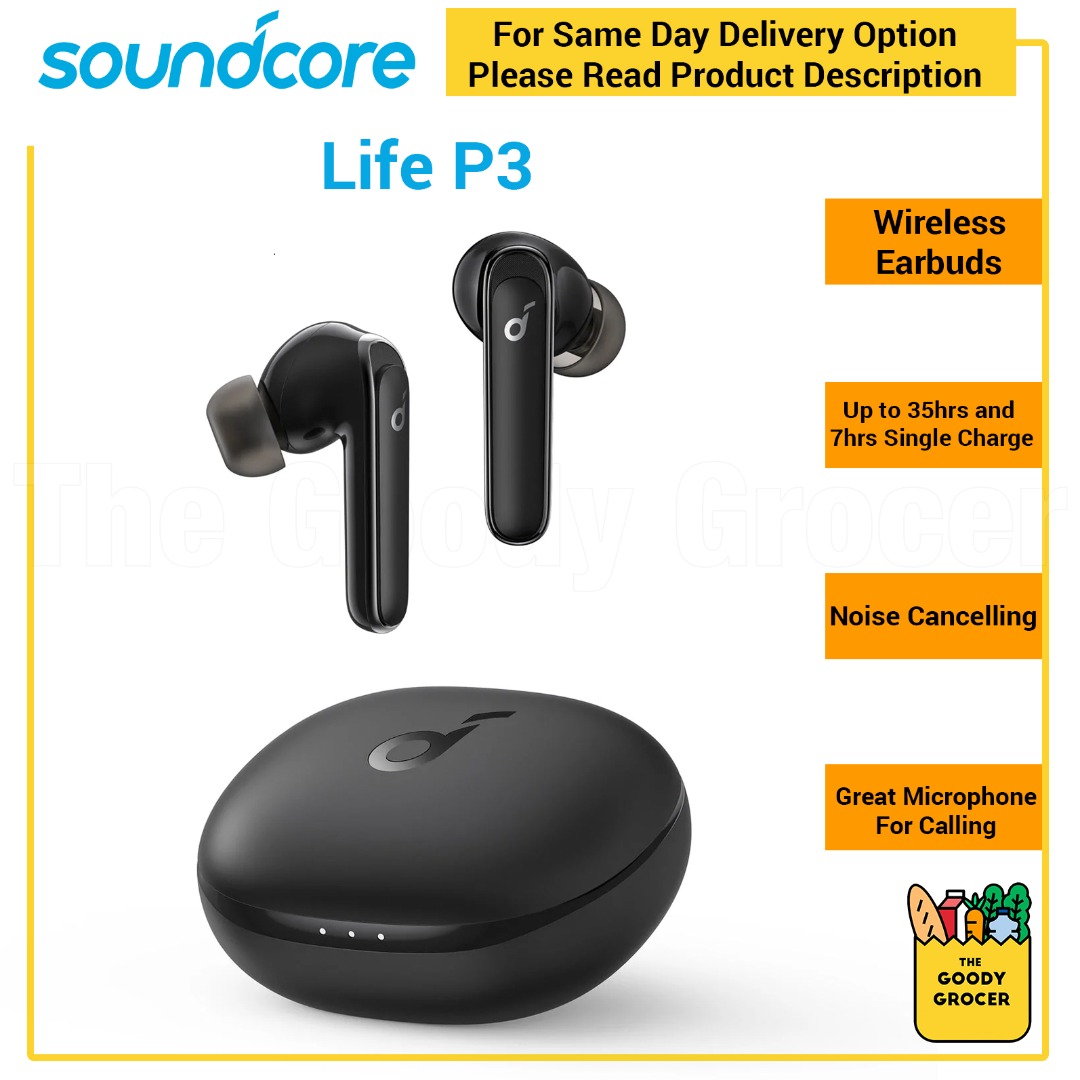 Soundcore Life P3 Noise Cancelling Earbuds, Audio, Headphones ...
