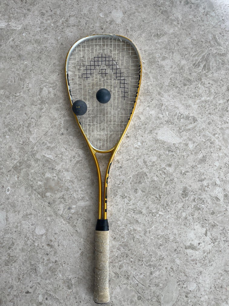 Squash Racket and balls, Sports Equipment, Sports & Games, Racket ...