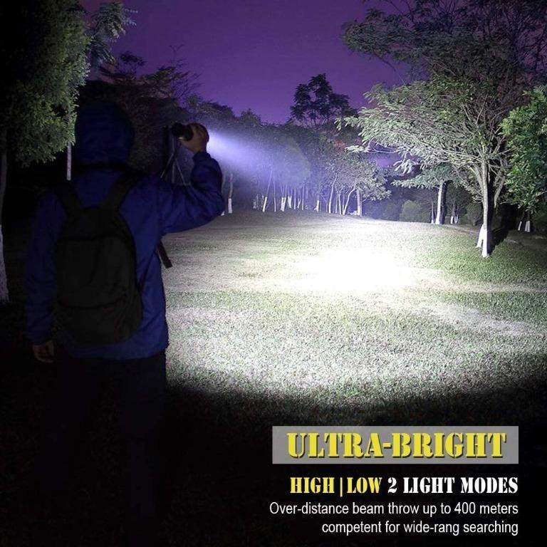 Super Bright LED Torch PFSN TCP50 Powerful Flashlight with 6000 Lumen ...