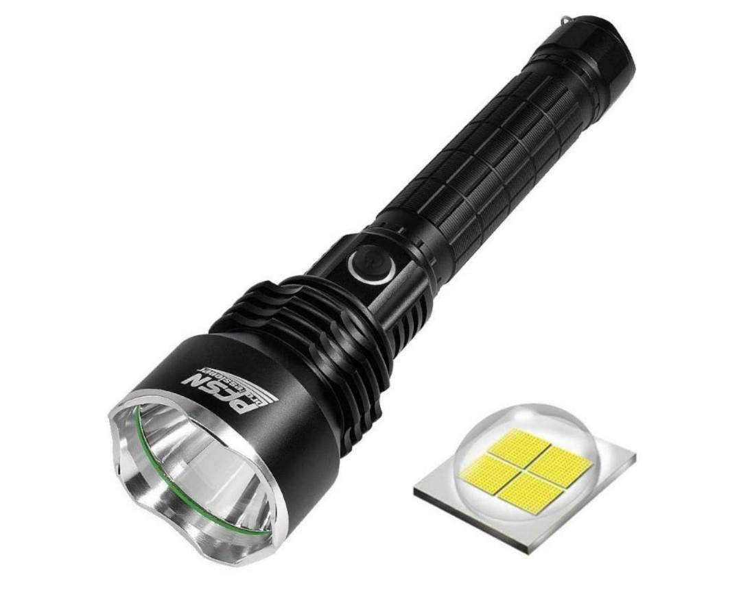 Super Bright LED Torch PFSN TCP50 Powerful Flashlight with 6000 Lumen ...