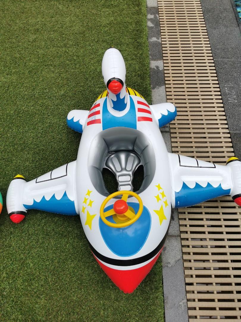 Swimming Inflatable float seat boat + free gift, Babies & Kids, Going Out, Other Babies Going ...