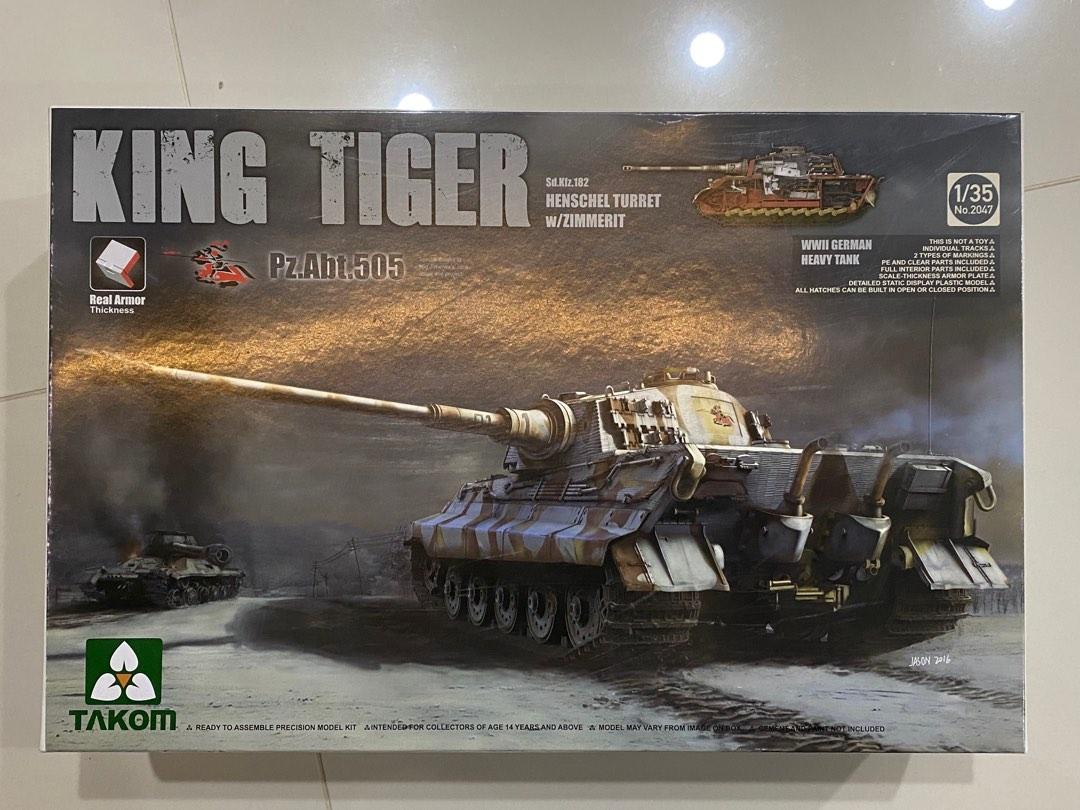 Takom King Tiger 1/35 Scale - No.2047, Hobbies & Toys, Toys & Games on ...