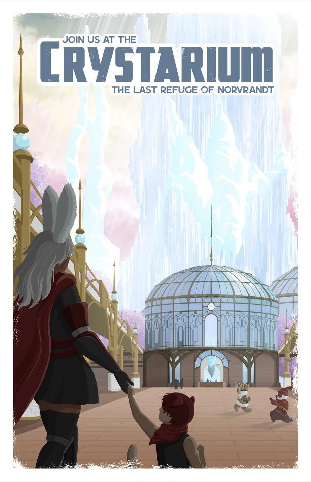 The Crystarium (Final Fantasy XIV) Travel Poster - Physical, Hobbies ...
