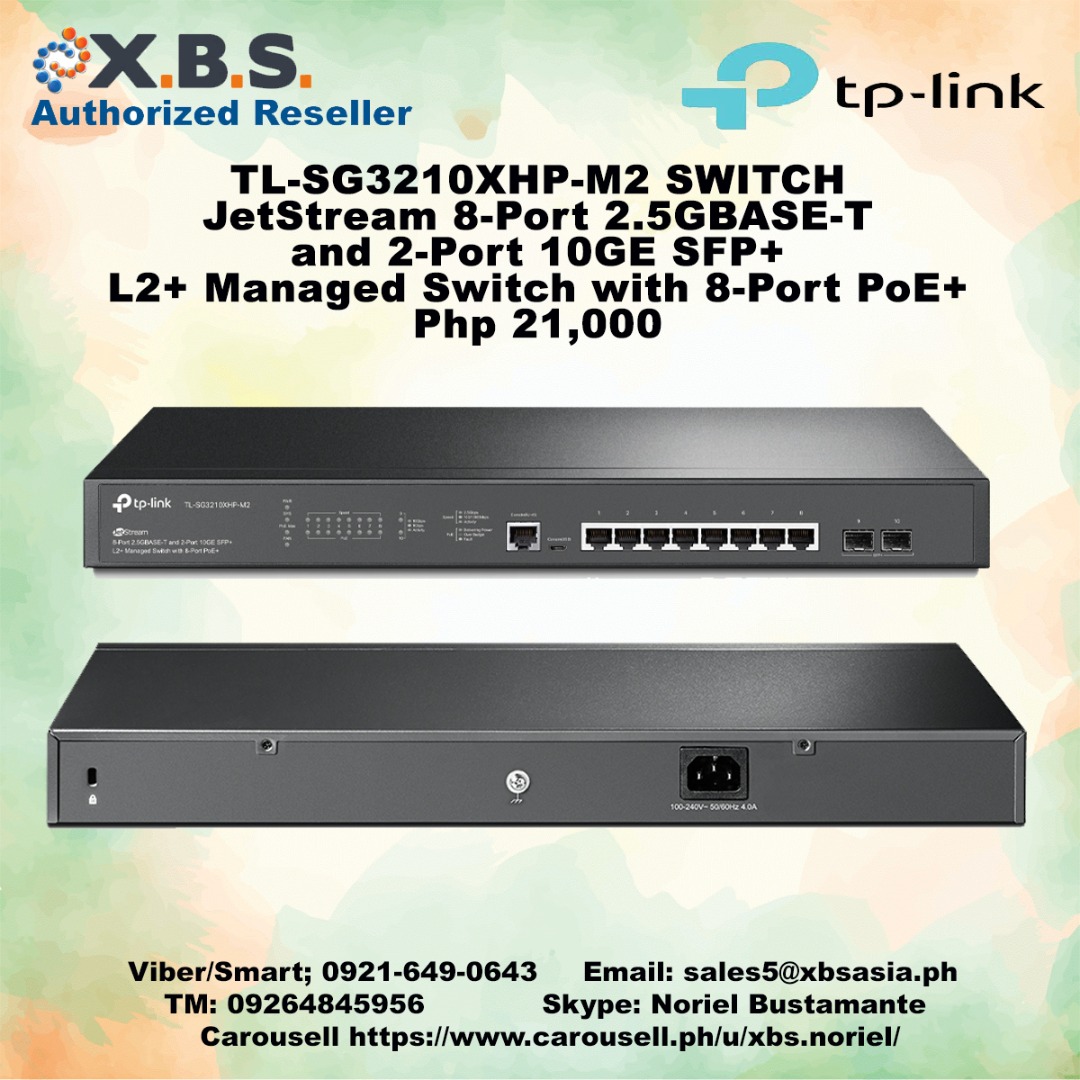 TL-SG3210XHP-M2 SWITCH JetStream 8-Port, Computers & Tech, Office ...