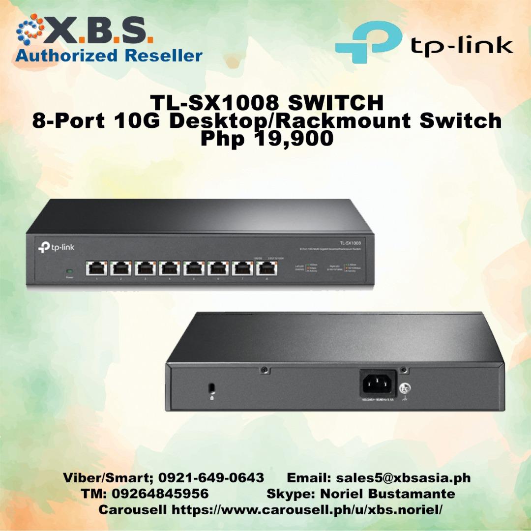 TL-SX1008 SWITCH 8-Port 10G Desktop/Rackmount Switch, Computers & Tech ...