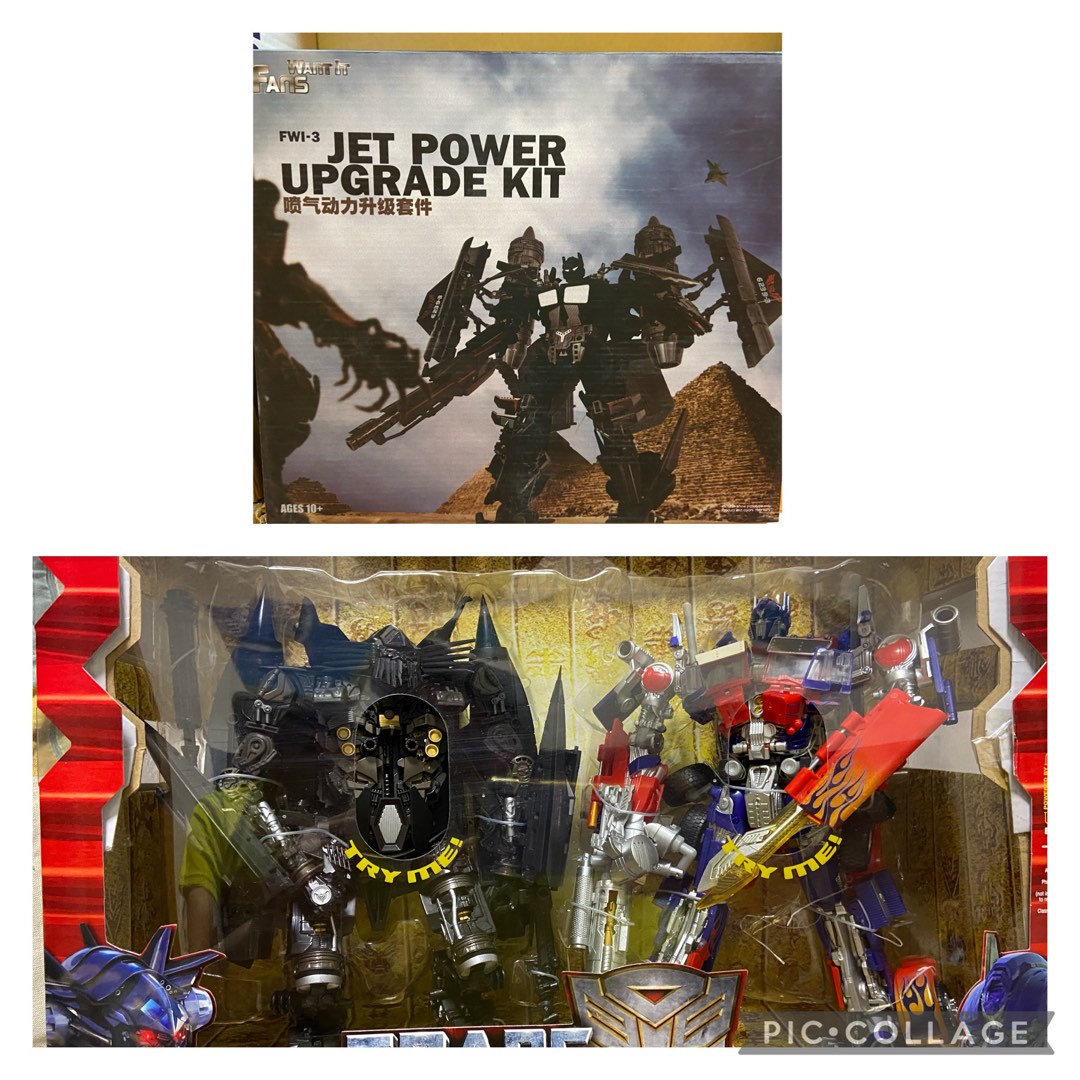 Transformers jet power Optimus prime Jetfire 配3 廠 fWI-3 變形金剛 add on ...