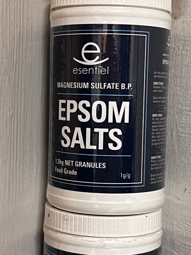 [Tub] Magnesium Sulfate Epsom Salt Tub, Health & Nutrition, Health ...