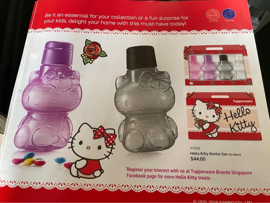 Tupperware Hello Kitty Bottle Set (4), Furniture & Home Living ...