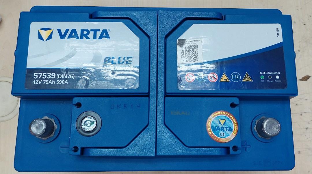 Varta DIN75 (MF) Car Battery, Auto Accessories on Carousell