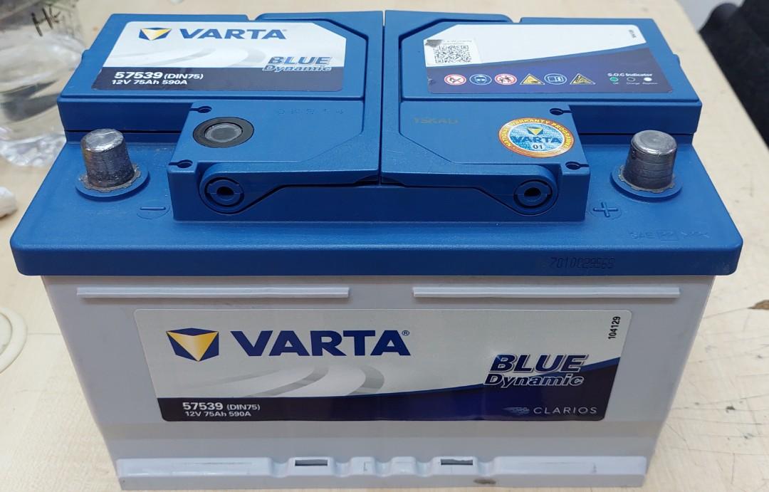 Varta DIN75 (MF) Car Battery, Auto Accessories on Carousell
