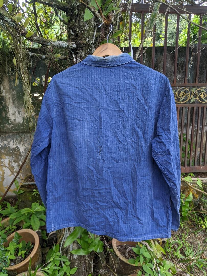 Vintage French Workwear HBT Jacket, Men's Fashion, Coats, Jackets and Outerwear on Carousell