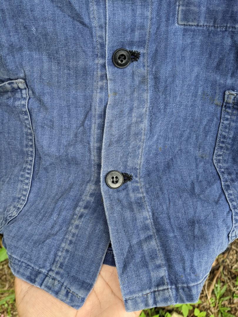 Vintage French Workwear HBT Jacket, Men's Fashion, Coats, Jackets and Outerwear on Carousell