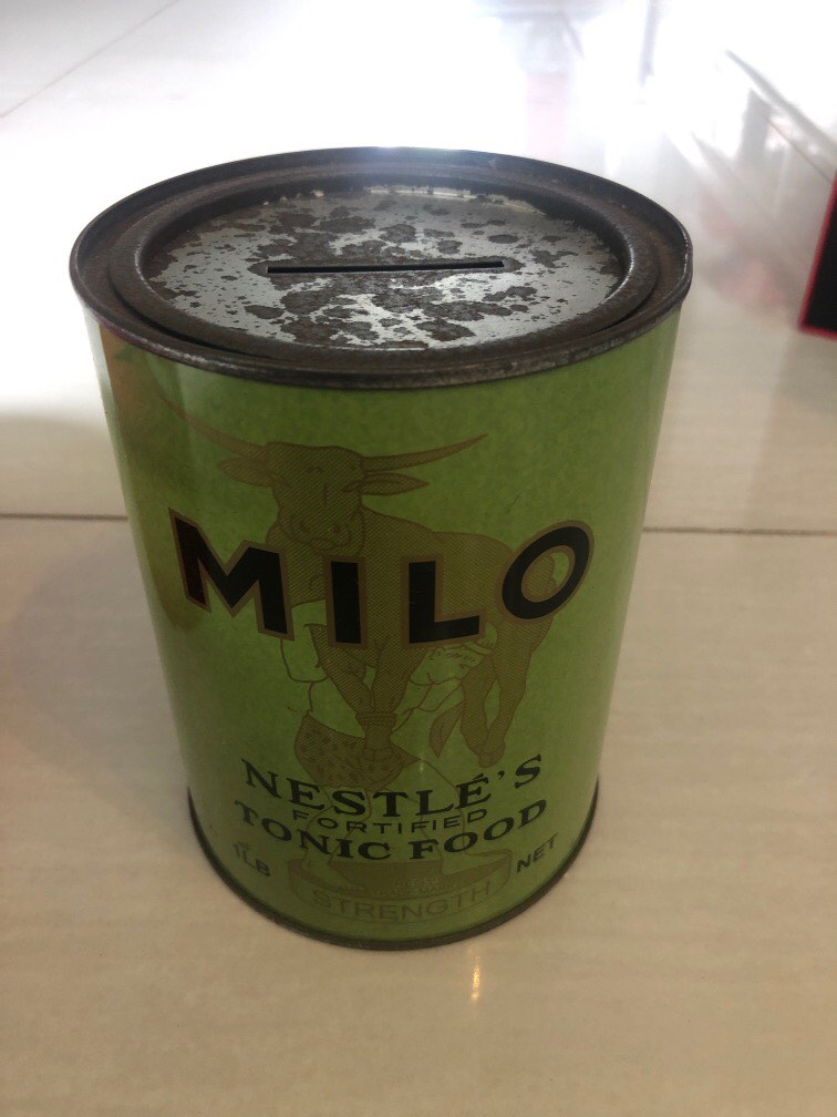 Vintage Milo Tin (Coin Bank), Hobbies & Toys, Memorabilia ...