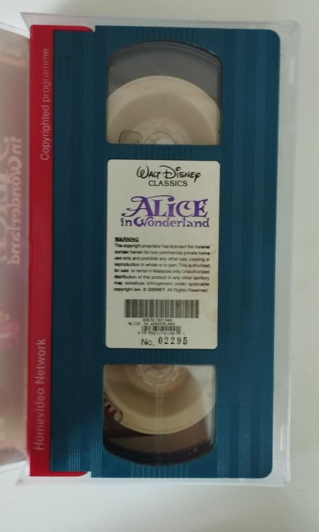 VINTAGE VHS TAPE ; ALICE IN WONDERLAND, Hobbies & Toys, Collectibles ...