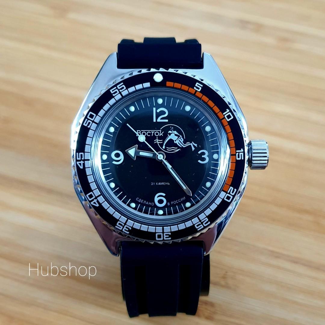 Vostok Amphibia Automatic Mod Scuba Dude. 200 M water resistance ...
