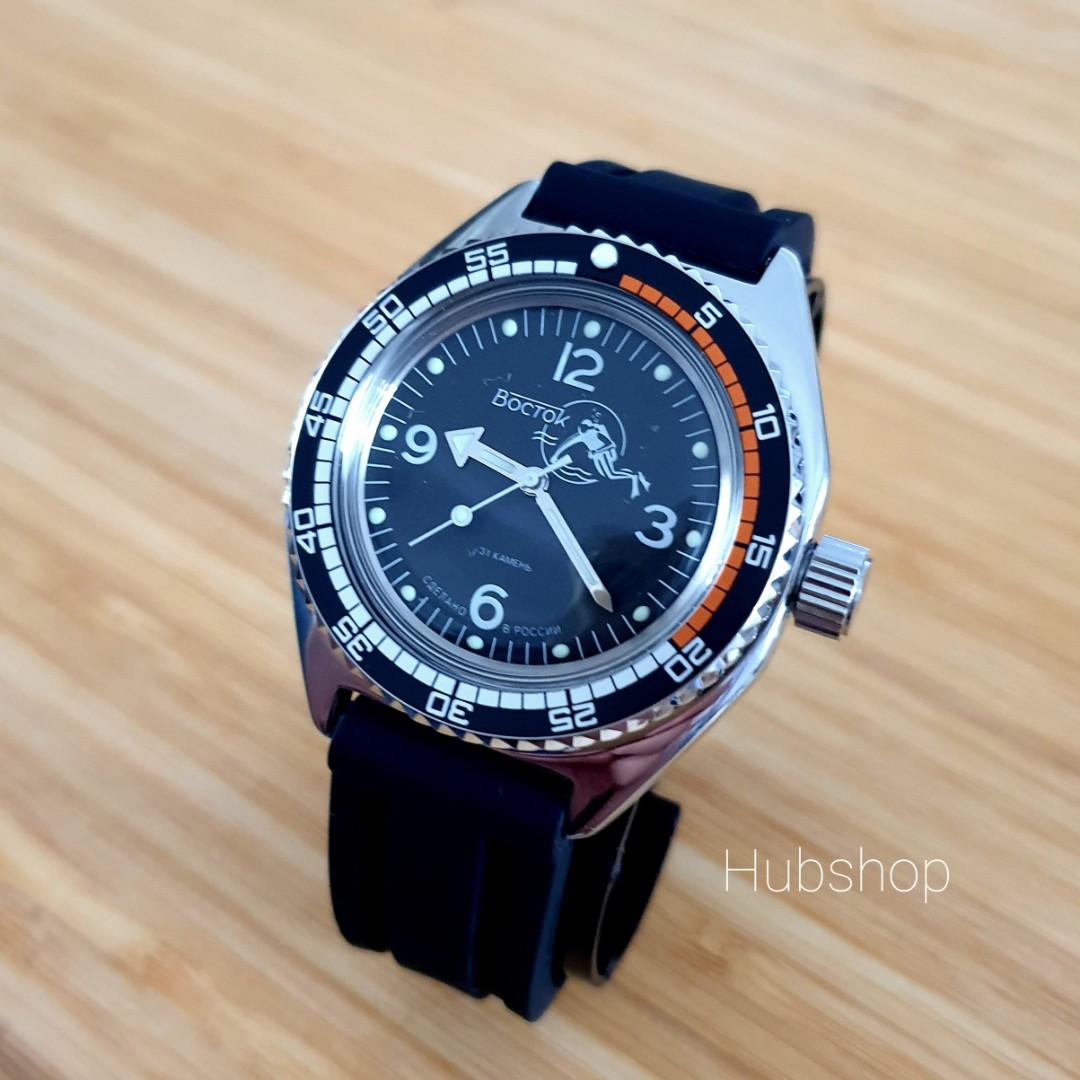 Vostok Amphibia Automatic Mod Scuba Dude. 200 M water resistance. Racing bezel mod (add 35 ...