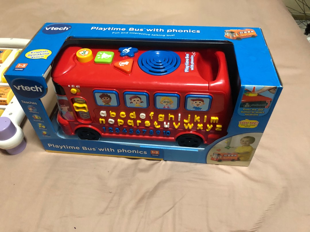 Vtech Phonics Bus, Babies & Kids, Infant Playtime on Carousell