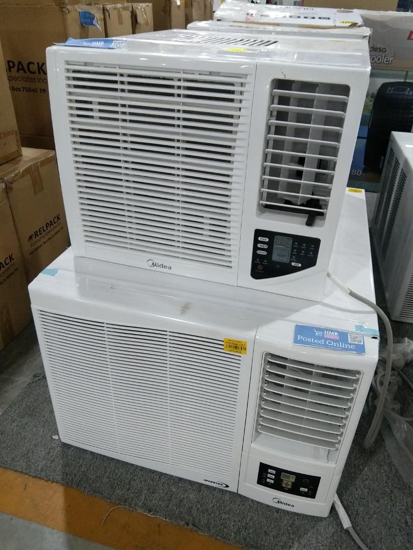 Window type ac inverter 1.0hp, TV & Home Appliances, Air Conditioning ...