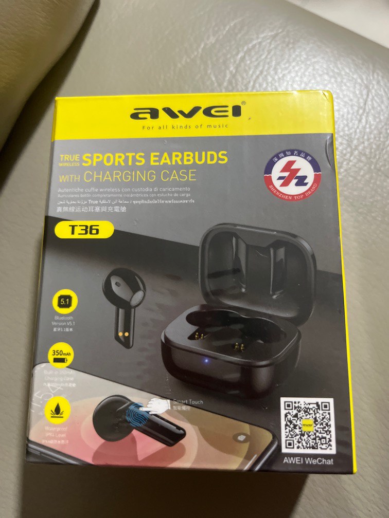 Wireless Earbuds Aiwei T36, Audio, Earphones on Carousell