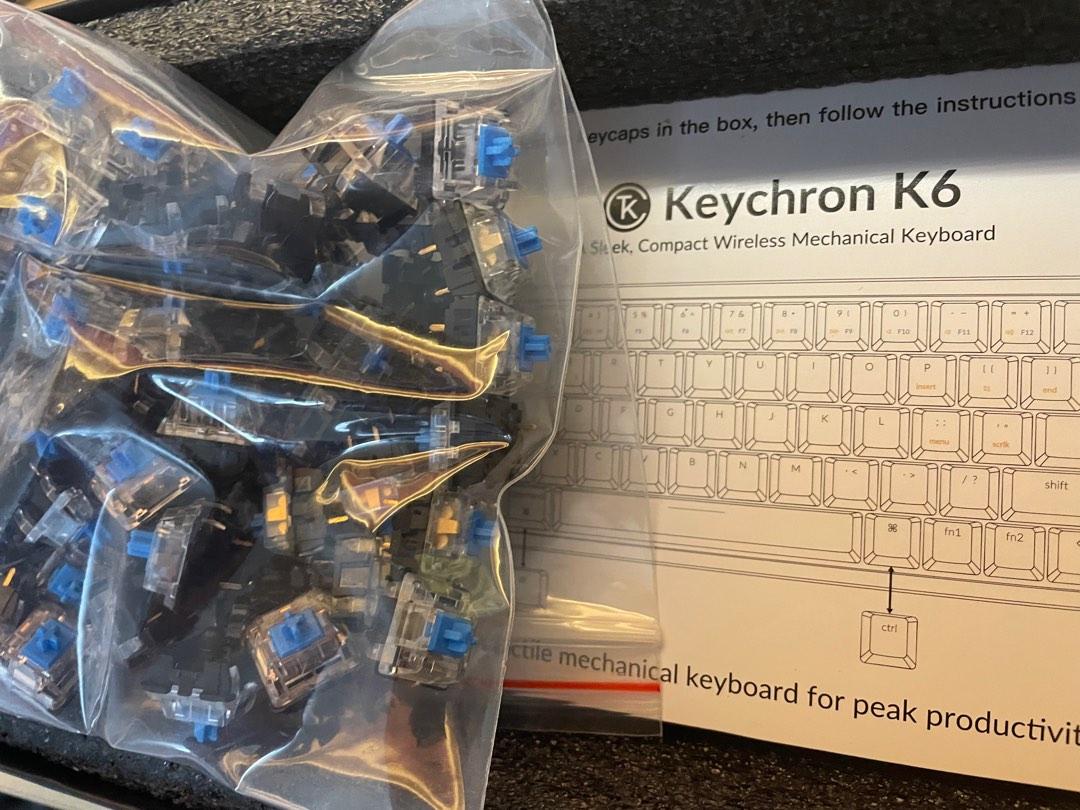 x68 Keychron Mechanical Blue Switches, Computers & Tech, Parts ...