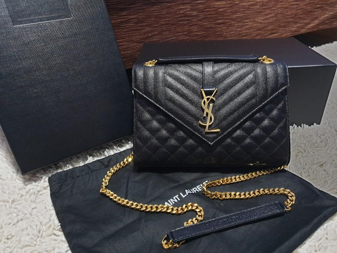 YSL Envelope Medium Chain Bag, Luxury, Bags & Wallets on Carousell