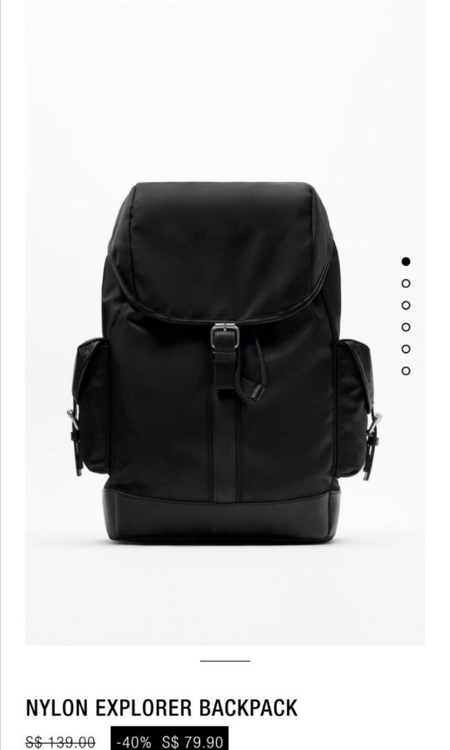 Zara Nylon Explorer BackPack, Men's Fashion, Bags, Backpacks on Carousell