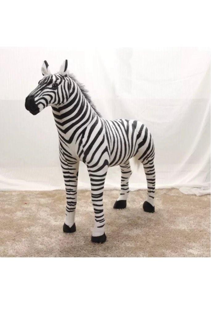 Zebra Safari Wildlife Stuffed Animal Giant Plush, Hobbies & Toys, Toys ...