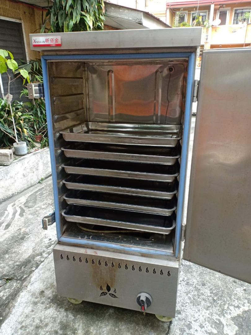 12 TRAYS GAS RICE STEAMING CART, Furniture & Home Living, Kitchenware ...