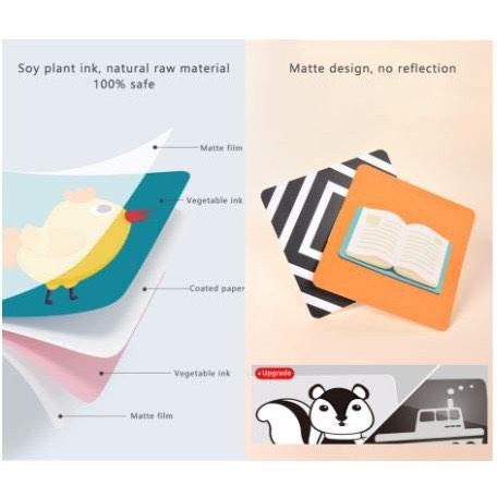 2 pack Visual Stimulus Card Sensory High Contrast Vision Development ...