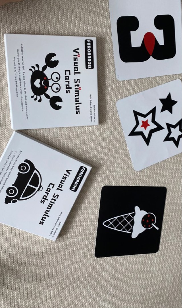 2 pack Visual Stimulus Card Sensory High Contrast Vision Development ...